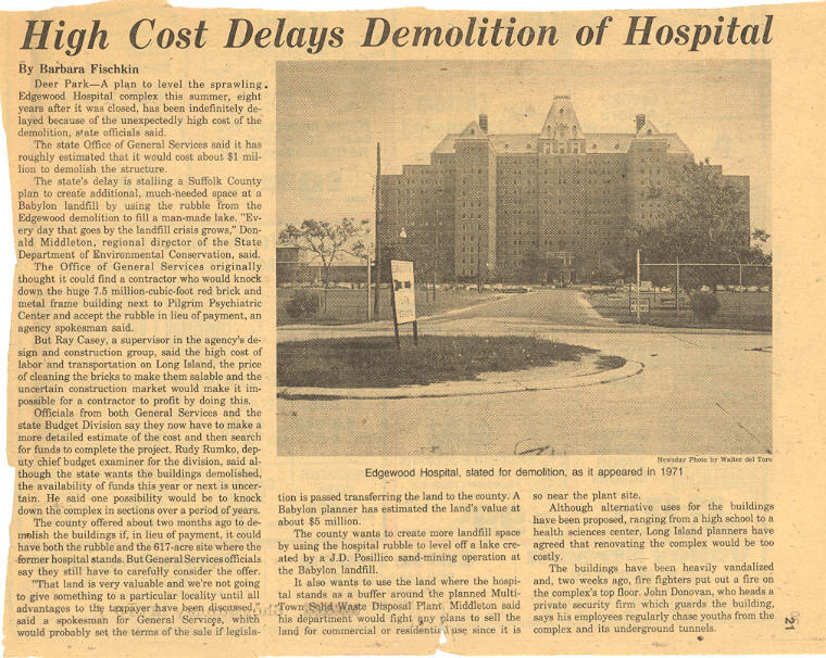 Edgewood Hospital - News Archive