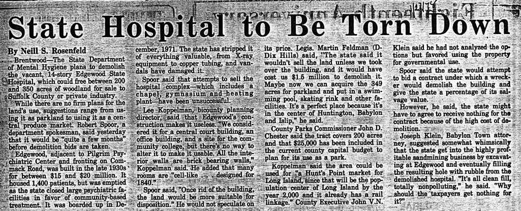 Edgewood Hospital - News Archive