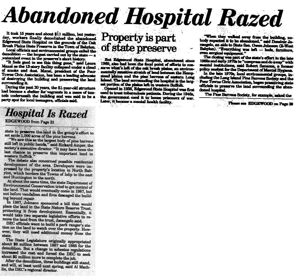 Edgewood Hospital - News Archive