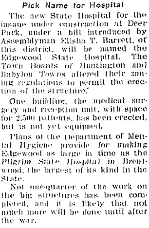 Edgewood Hospital - News Archive